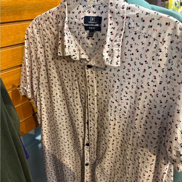 George | Shirts | George Mens Slim Fit White Shirt | Poshmark
